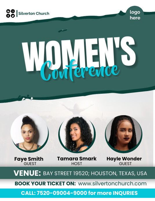 WOMEN'S CONFERENCE CHURCH POSTER Template | PosterMyWall