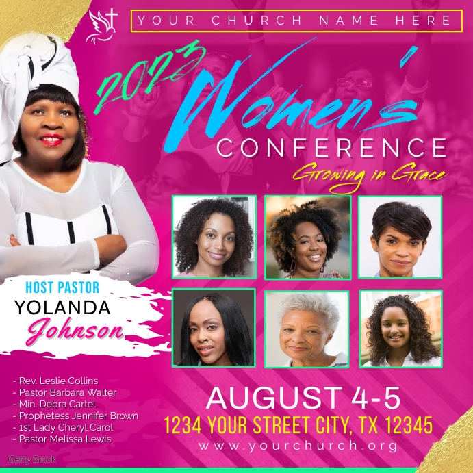 Women's Conference Template | PosterMyWall