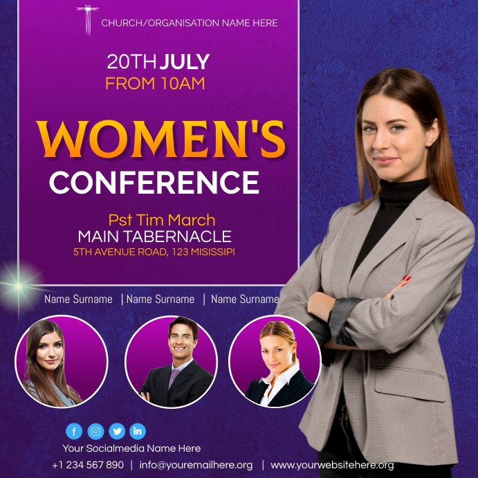 Copy of women's conference | PosterMyWall