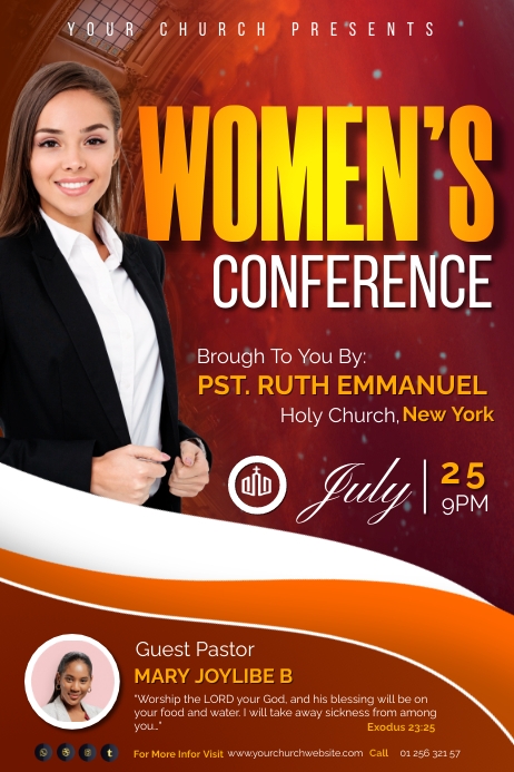 Women's Conference Template | PosterMyWall