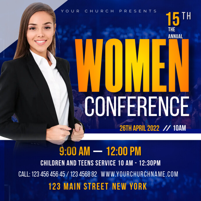 Women's Conference Template | PosterMyWall