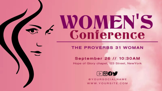 Women's conference Template | PosterMyWall