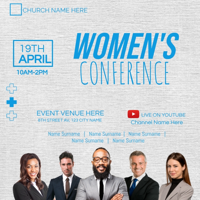 women's conference Template | PosterMyWall