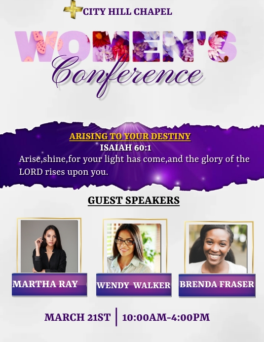 Women's conference Template | PosterMyWall