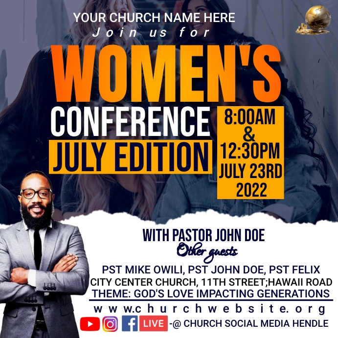 women's conference Template | PosterMyWall