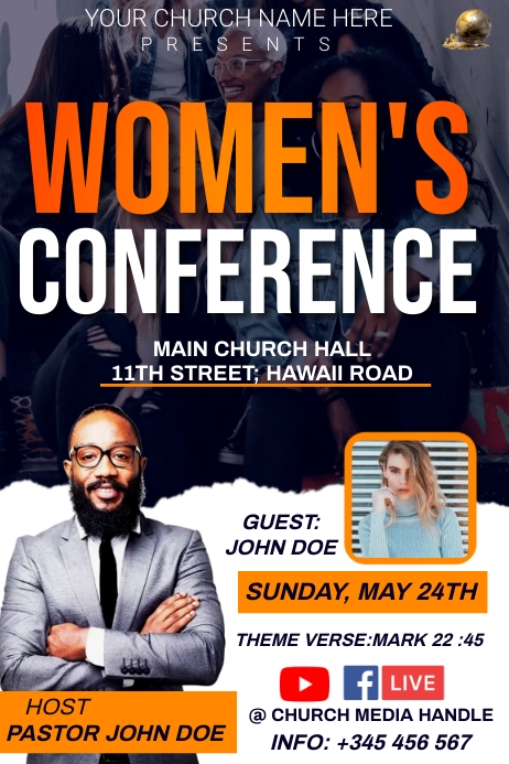 women's conference Template | PosterMyWall