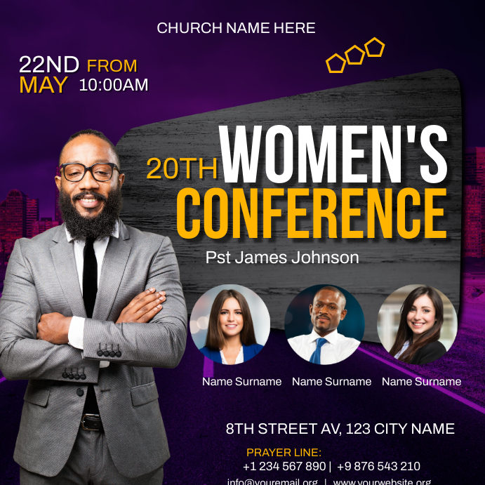 women's conference Template | PosterMyWall