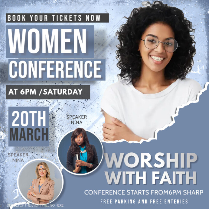 women's conference Template | PosterMyWall