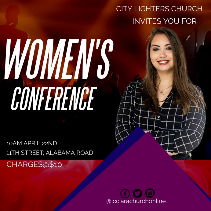 women's conference Template | PosterMyWall