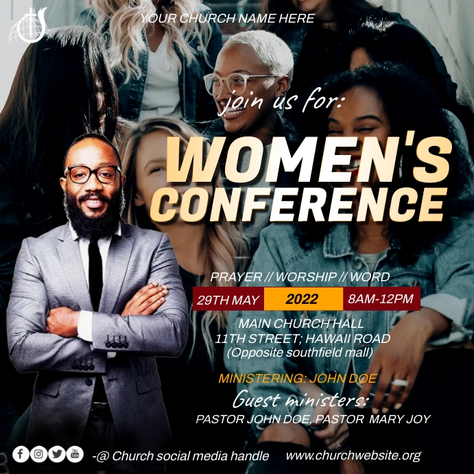 women's conference Template | PosterMyWall