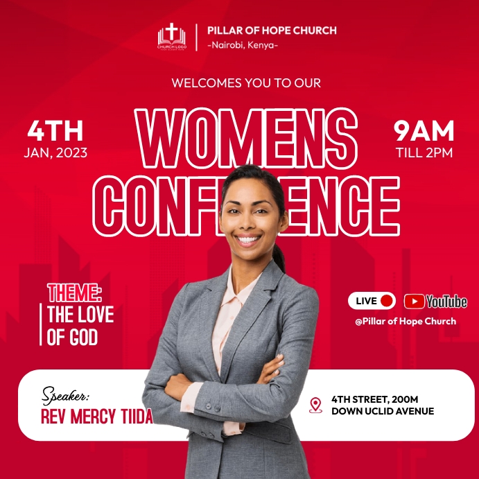 Women's conference Template | PosterMyWall