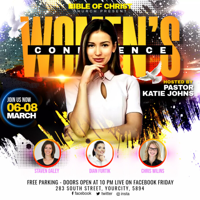 WOMEN'S CONFERENCE Template | PosterMyWall
