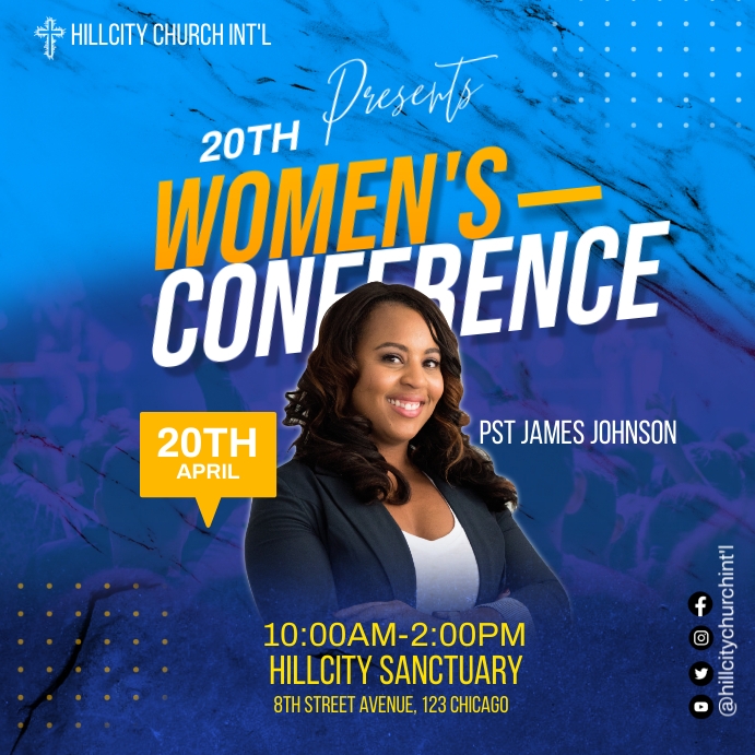 women's conference Template | PosterMyWall