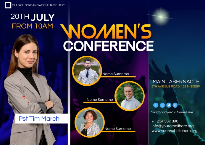 women's conference Template | PosterMyWall