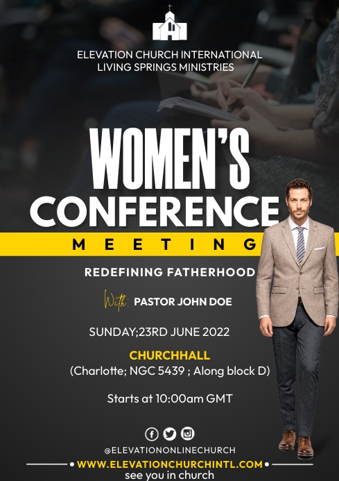 Women's conference Template | PosterMyWall