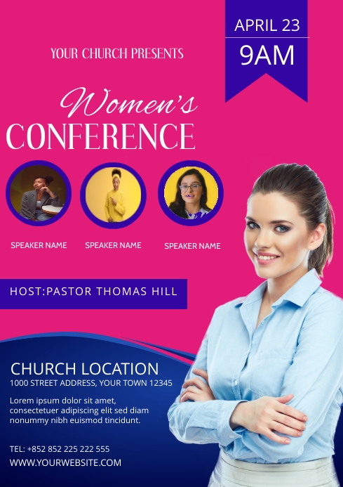 WOMEN'S CONFERENCE Template | PosterMyWall
