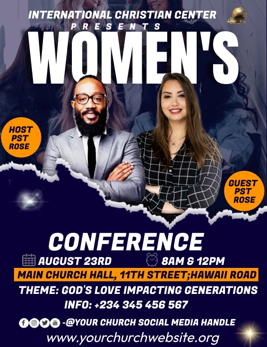 women's conference Template | PosterMyWall