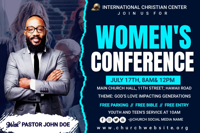 women's conference Template | PosterMyWall