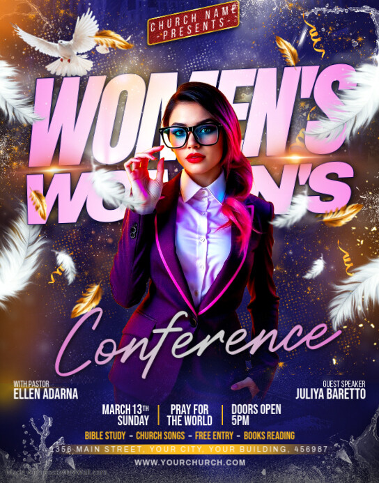 WOMEN'S CONFERENCE Template | PosterMyWall