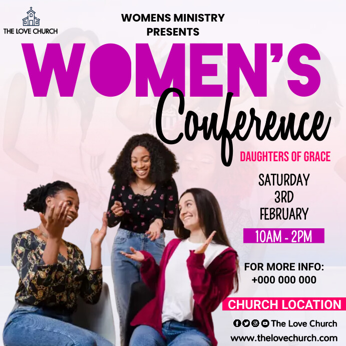 Women's conference Template | PosterMyWall