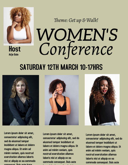 Women's Conference Template | PosterMyWall