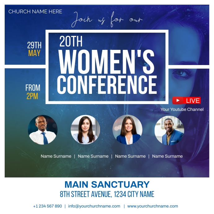 women's conference Template | PosterMyWall