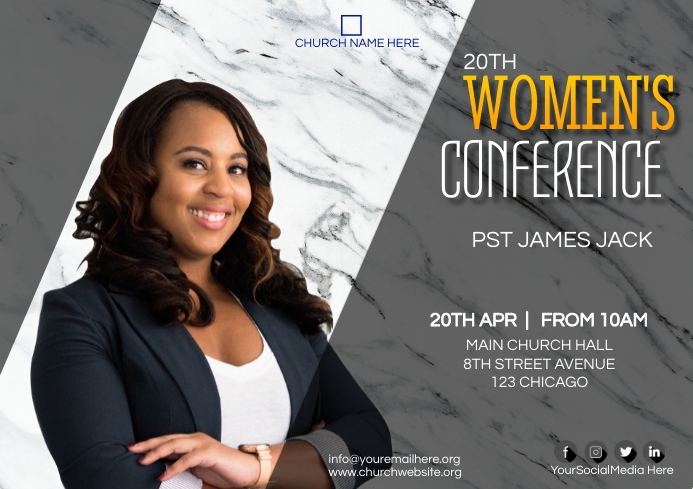 women's conference Template | PosterMyWall