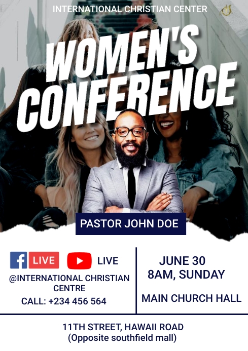women's conference Template | PosterMyWall