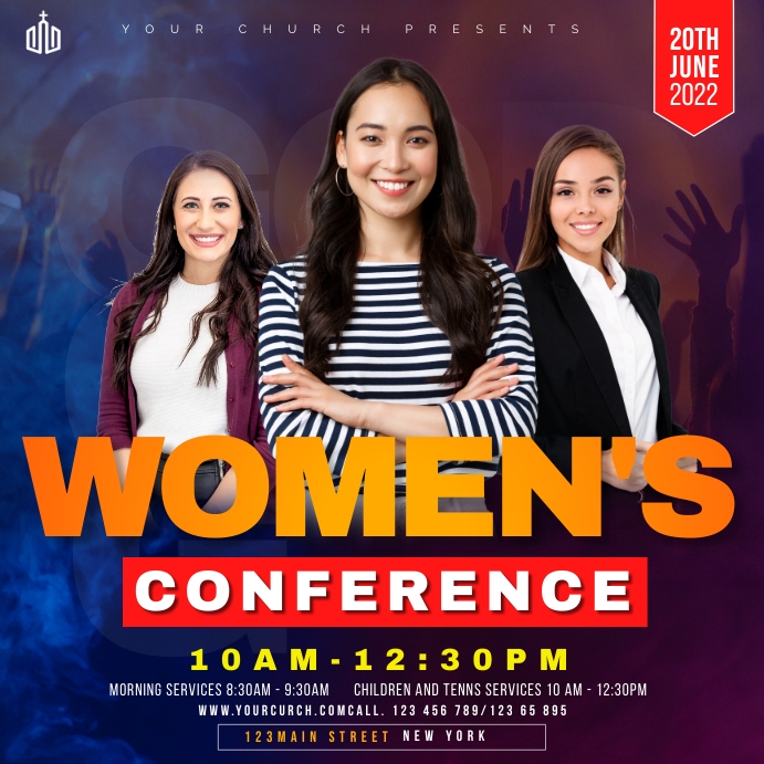 Women's Conference Template | PosterMyWall