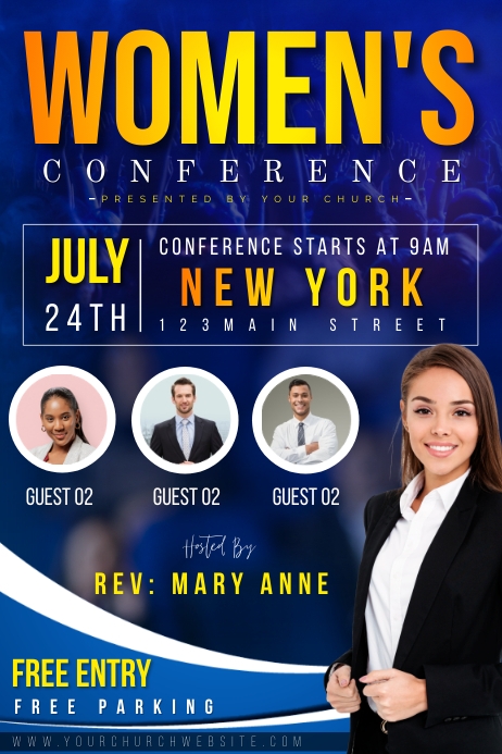 Women's Conference Template | PosterMyWall