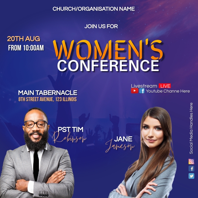 women's conference Template | PosterMyWall