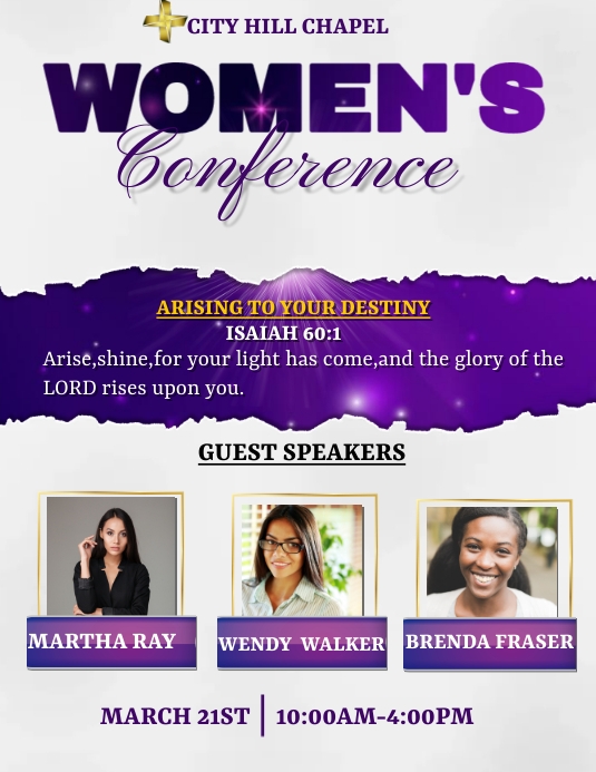 Women's conference Template | PosterMyWall