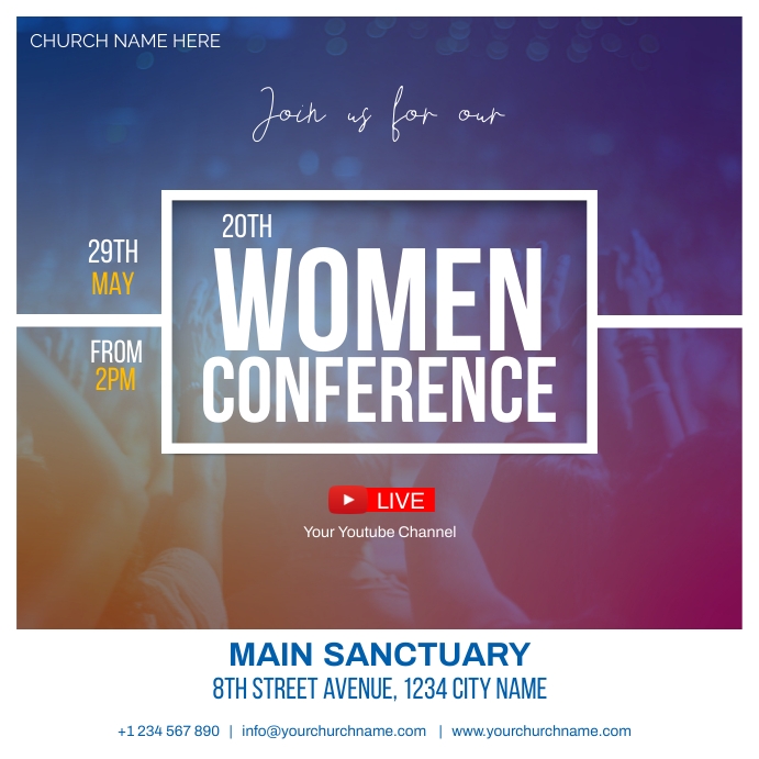 women's conference Template | PosterMyWall