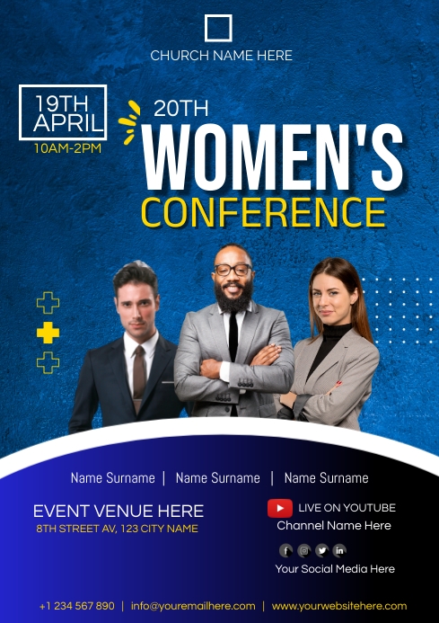 women's conference Template | PosterMyWall