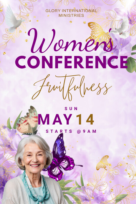 WOMEN'S CONFERENCE FLYER Template | PosterMyWall