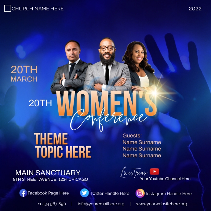 Copy of women's conference flyer | PosterMyWall