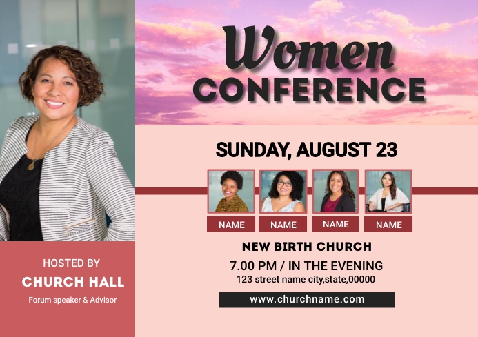 Copy of Women's Conference Flyer | PosterMyWall