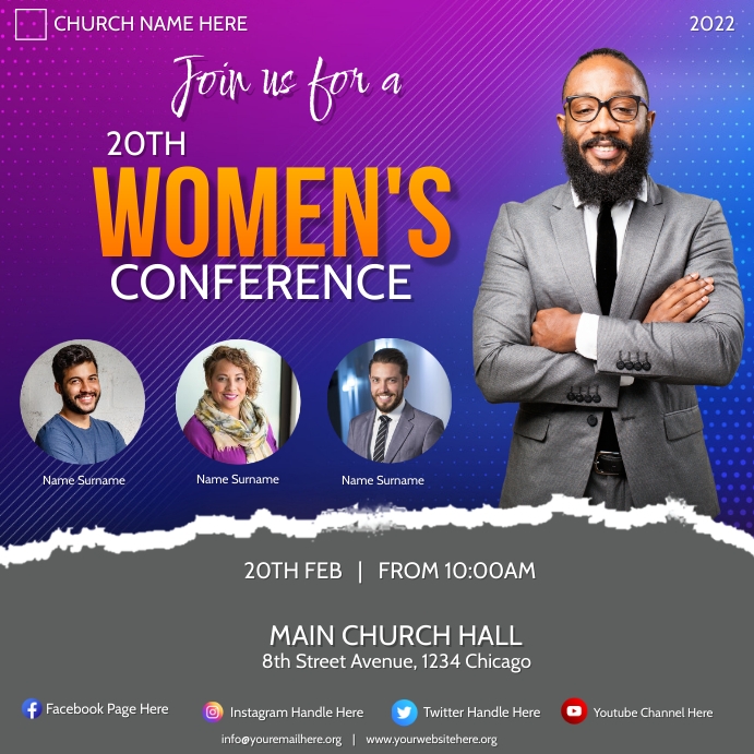 Copy of women's conference flyer | PosterMyWall