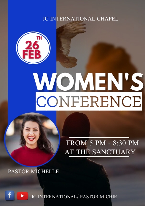 Copy of Women's conference flyer template | PosterMyWall