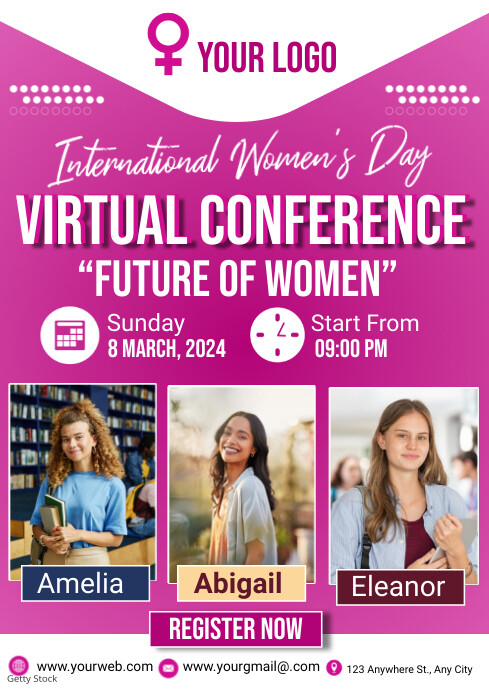 Women's Conference Poster Template | PosterMyWall