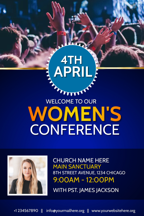 Copy of women's conference poster | PosterMyWall