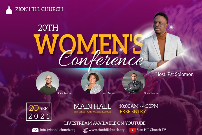 women's conference poster Template | PosterMyWall