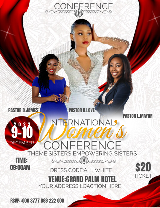 Women's Conference Poster Template | PosterMyWall