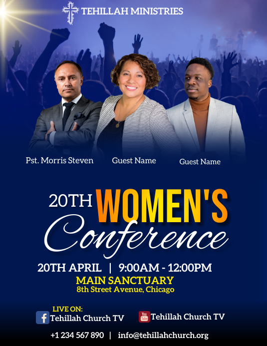 women's conference poster Template | PosterMyWall