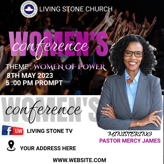 Women's conference template | PosterMyWall