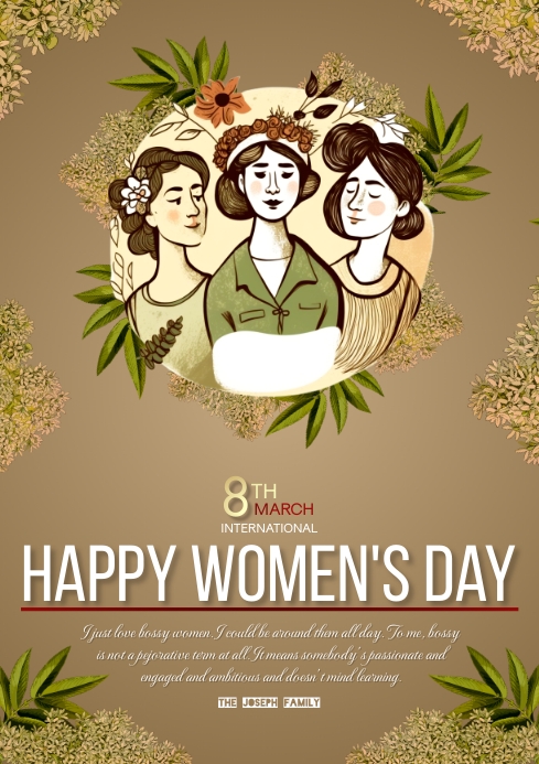 women's day 8 march GREETING CARD Template | PosterMyWall