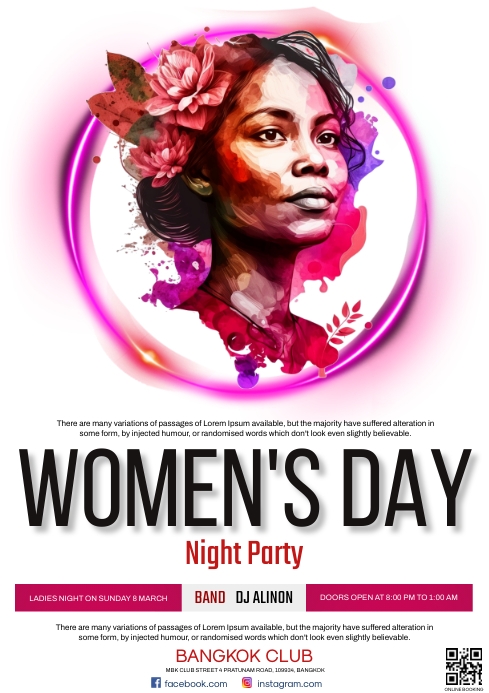 Copy of women's day 8 march party flyer | PosterMyWall