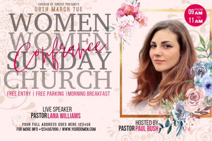 Copy of Women's day church service | PosterMyWall