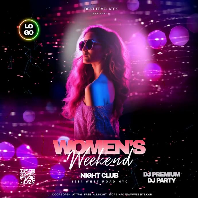 Copy of women's day club party design template | PosterMyWall