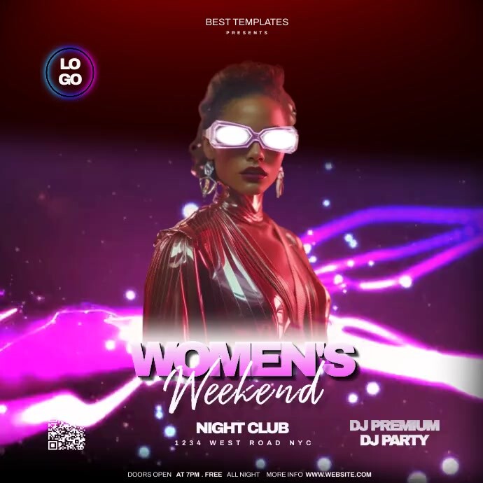 women's day club party design template | PosterMyWall